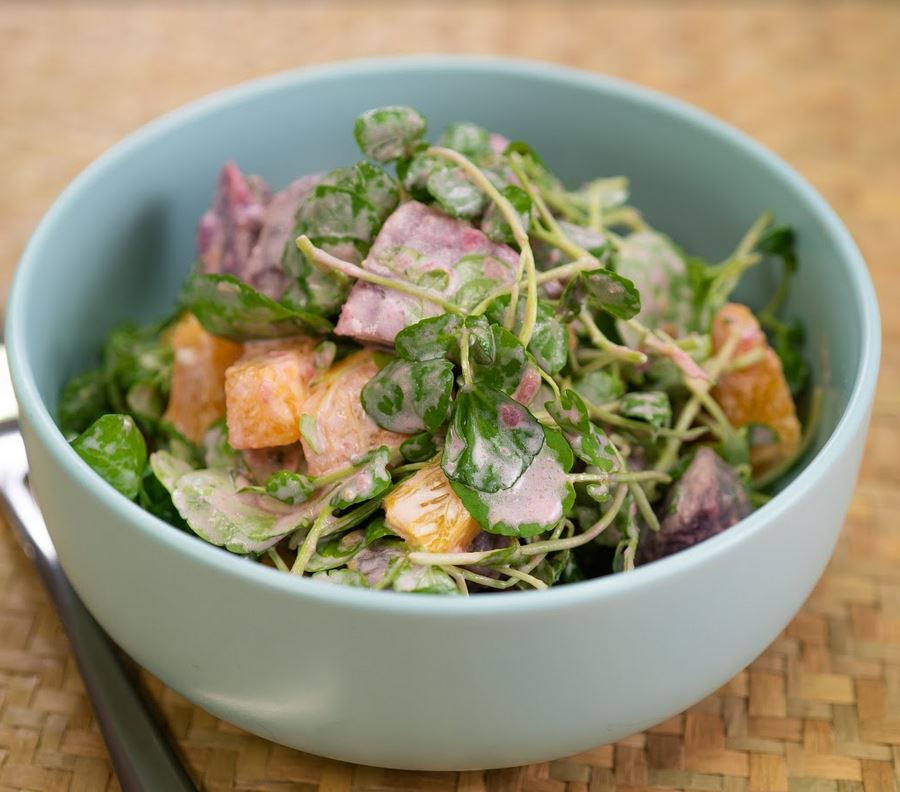 Kūmara and watercress salad | Vegetables.co.nz